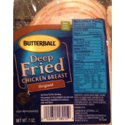 Butterball Chicken Breast, Deep Fried Original: Calories, Nutrition ...