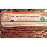 Garrett Valley Turkey Bacon, Uncured, Peppered: Calories, Nutrition ...