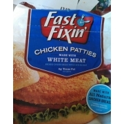 Fast Fixin' Chicken Patties With White Meat: Calories, Nutrition ...