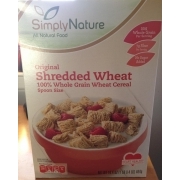 Simply Nature Original Shredded Wheat Cereal: Calories, Nutrition ...