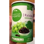 Simple Truth Organic Raisins, Seedless: Calories, Nutrition Analysis ...