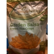 Simply Nature Garden Salsa Brown Rice Crisps: Calories, Nutrition ...