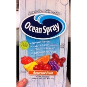 Ocean Spray Fruit Flavored Snacks, Assorted Fruit: Calories, Nutrition ...
