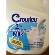 Crowley 2% Reduced Fat Milk: Calories, Nutrition Analysis & More ...