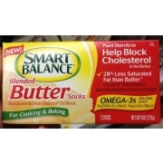 Smart Balance Blended Butter Sticks: Calories, Nutrition Analysis ...