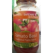 Safeway Kitchens Tomato Basil Traditional Pasta Sauce: Calories ...