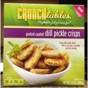 Crunchtables Pretzel Coated Dill Pickle Crisps: Calories, Nutrition ...