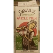 Snowville Grass Grazed Whole Milk: Calories, Nutrition Analysis & More ...