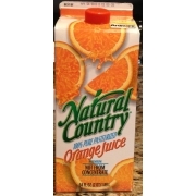 Natural Country Orange Juice: Calories, Nutrition Analysis & More ...