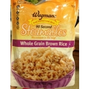 Wegmans Steamables Whole Grain Brown Rice: Calories, Nutrition Analysis ...