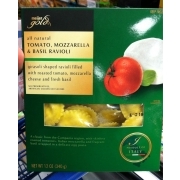 Meijer Gold Ravioli, Tomato, Mozarella & Basil: Calories, Nutrition ...