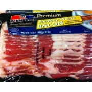 Plumrose Smokey Maple Bacon, Old Fashion Hardwood Smoked: Calories ...