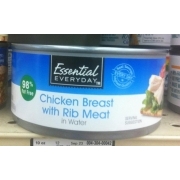 Essential Everyday Chicken Breast With Rib Meat In Water: Calories ...
