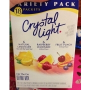 Crystal Light Drink Mix Variety Pack: Calories, Nutrition Analysis ...