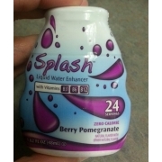 Splash Liquid Water Enhancer, Berry Pomegranate: Calories, Nutrition ...