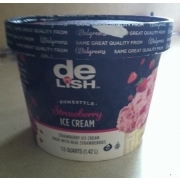 Good & Delish Ice Cream, Strawberry: Calories, Nutrition Analysis ...