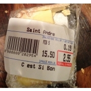 Saint Andre Cheese, Soft-Ripened, Triple Creme: Calories, Nutrition ...