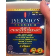 Isernio's Chicken Breast With Rib Meat, Ground: Calories, Nutrition ...