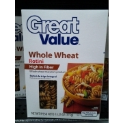 Great Value Rotini, Whole Wheat: Calories, Nutrition Analysis & More ...