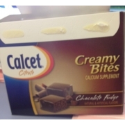 Calcet Creamy Bites, Calcium Supplement, Chocolate Fudge: Calories ...