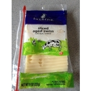 Lucerne Cheese, Natural, Sliced, Aged Swiss: Calories, Nutrition ...
