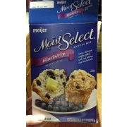 Meijer Moist Select, Muffin Mix, Blueberry Bakery Style: Calories ...