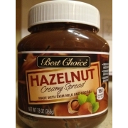 Best Choice Hazelnut Creamy Spread: Calories, Nutrition Analysis & More ...