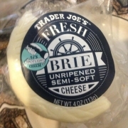 Trader Joe's Cheese, Brie, Unripened Semi-Soft: Calories, Nutrition ...
