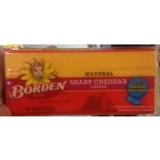 Borden Cheese, Sharp Cheddar: Calories, Nutrition Analysis & More ...