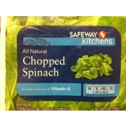 Safeway Kitchens Spinach, Chopped: Calories, Nutrition Analysis & More ...
