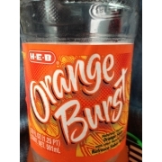 H-E-B Orange Burst, Naturally Flavored Orange Soda: Calories, Nutrition ...