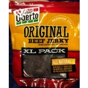 Oberto Original Beef Jerky: Calories, Nutrition Analysis & More | Fooducate