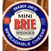 Trader Joe's Mini Brie Flavor Wedges Spreadable Cheese: Calories ...