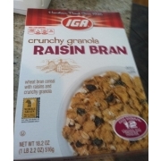 IGA Crunchy Granola, Raisin Bran: Calories, Nutrition Analysis & More ...