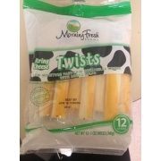 Morning Fresh Farms String Cheese, Twists: Calories, Nutrition Analysis & More | Fooducate