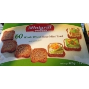 Minigrill Whole Wheat Flour Mini Toasts: Calories, Nutrition Analysis ...