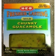 Fresher Lasting Chunky Guacamole, Mild: Calories, Nutrition Analysis ...