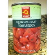 Sunny Select Tomatoes, Italian Style, Diced: Calories, Nutrition ...