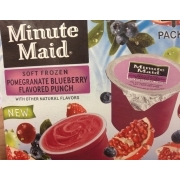Minute Maid Soft Frozen, Pomegranate Blueberry Flavored Punch 4 Oz ...