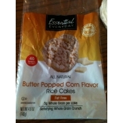 Essential Everyday Butter Popped Corn Flavor Rice Cakes: Calories ...