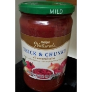 Meijer Naturals Mild Salsa, Thick And Chunky: Calories, Nutrition ...