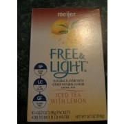 Meijer Drink Mix, Iced Tea With Lemon: Calories, Nutrition Analysis ...