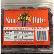 Sun Date California Pitted Dates: Calories, Nutrition Analysis & More ...