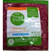 Simple Truth Natural Ground Beef: Calories, Nutrition Analysis & More ...