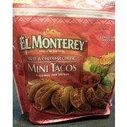 El Monterey Mini Tacos, Beef & Cheddar Cheese, Traditional Corn ...