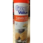 Great Value Canola Oil No Stick Cooking Spray: Calories, Nutrition ...