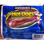 Superior's Hot Dogs, Made With Chicken And Pork: Calories, Nutrition ...