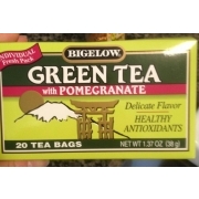 Bigelow Green Tea With Pomegranate: Calories, Nutrition Analysis & More ...