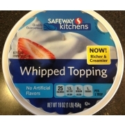 Safeway Kitchens Whipped Topping: Calories, Nutrition Analysis & More ...