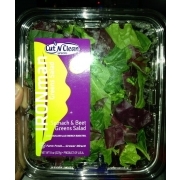 Cut 'n Clean Greens Green Salad, Spinach & Beet: Calories, Nutrition ...